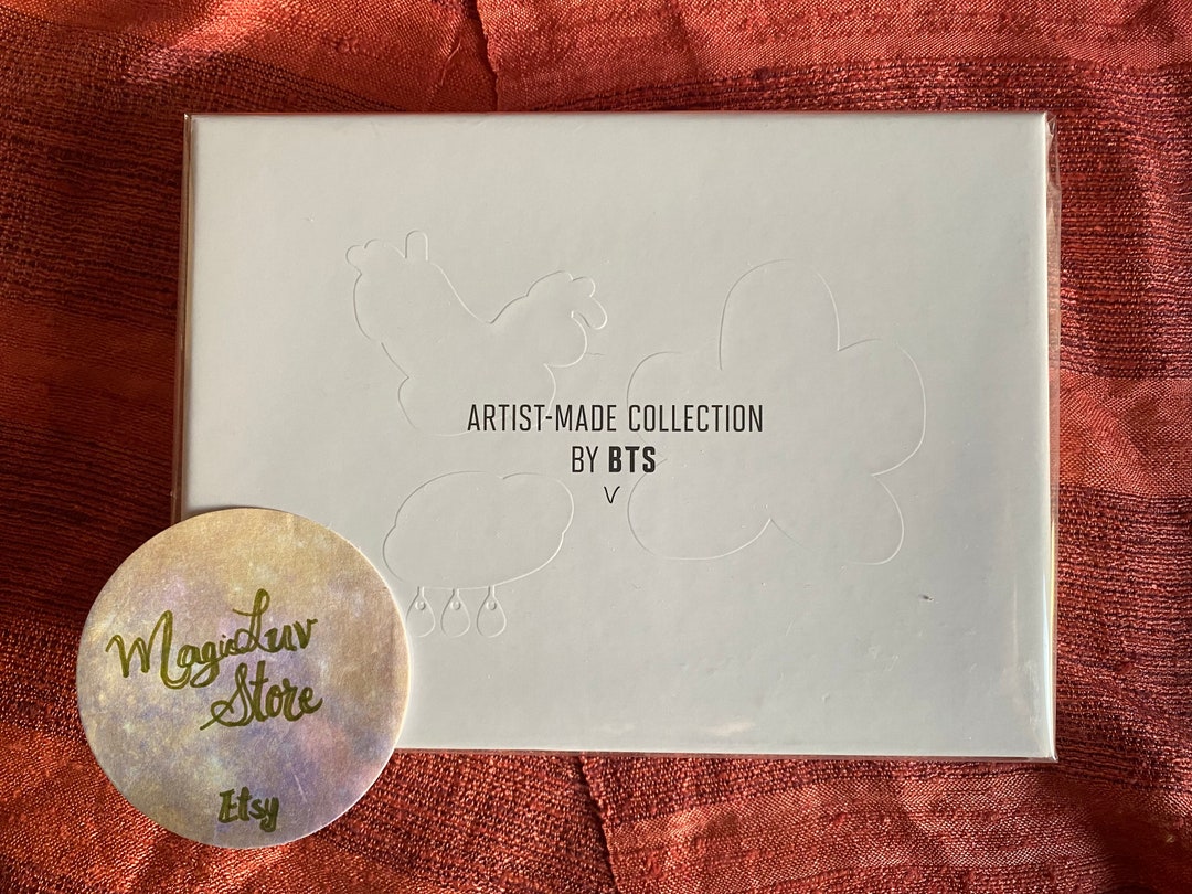 BTS Artist Merch V Official Brooch Set - Flower Buddies - Brand New ...