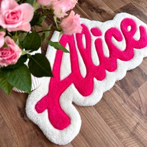 Customizable Premium Hand-tufted Rug Personalized Name & Design ...
