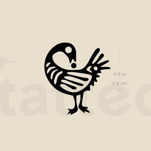 Sankofa Bird Temporary Tattoo set of 3 - Etsy