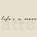Life's A Mess Temporary Tattoo set of 3 - Etsy