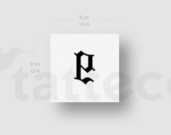 Number 0 Temporary Tattoo set of 3 - Etsy