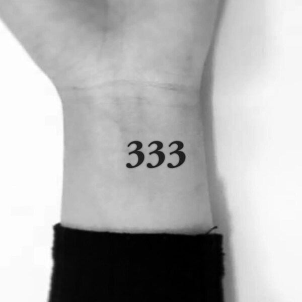 333 Tattoo - Etsy
