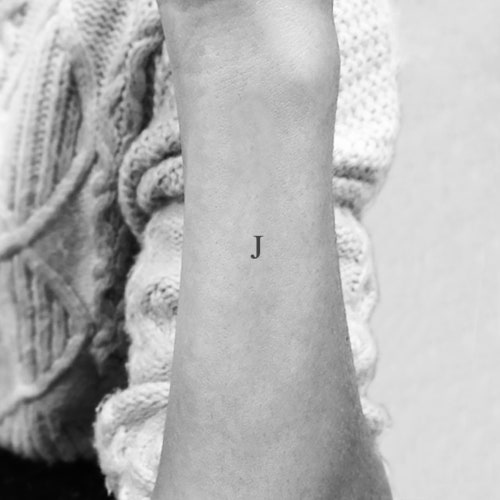 Handwritten Lowercase B Letter Temporary Tattoo set of 3 - Etsy