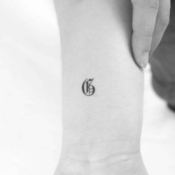 Simple G Tattoos Morse Code G Temporary Tattoo Set Of 3