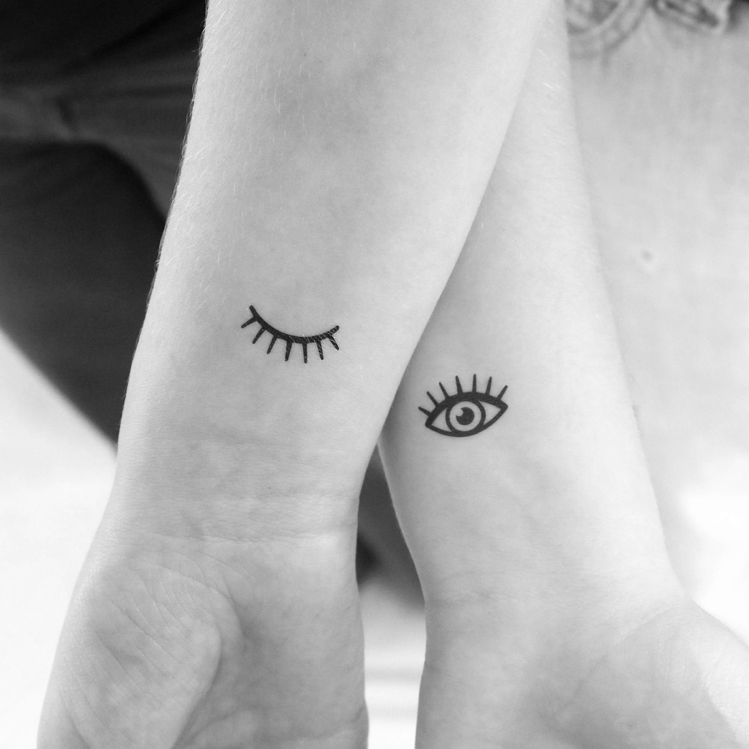 Eye and Eyelash Temporary Tattoo (set of 3+3) - Etsy