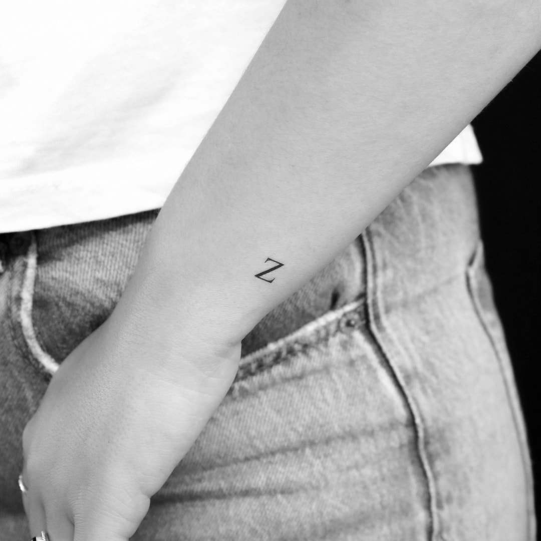 Z Letter Temporary Tattoo (set of 3) - Etsy