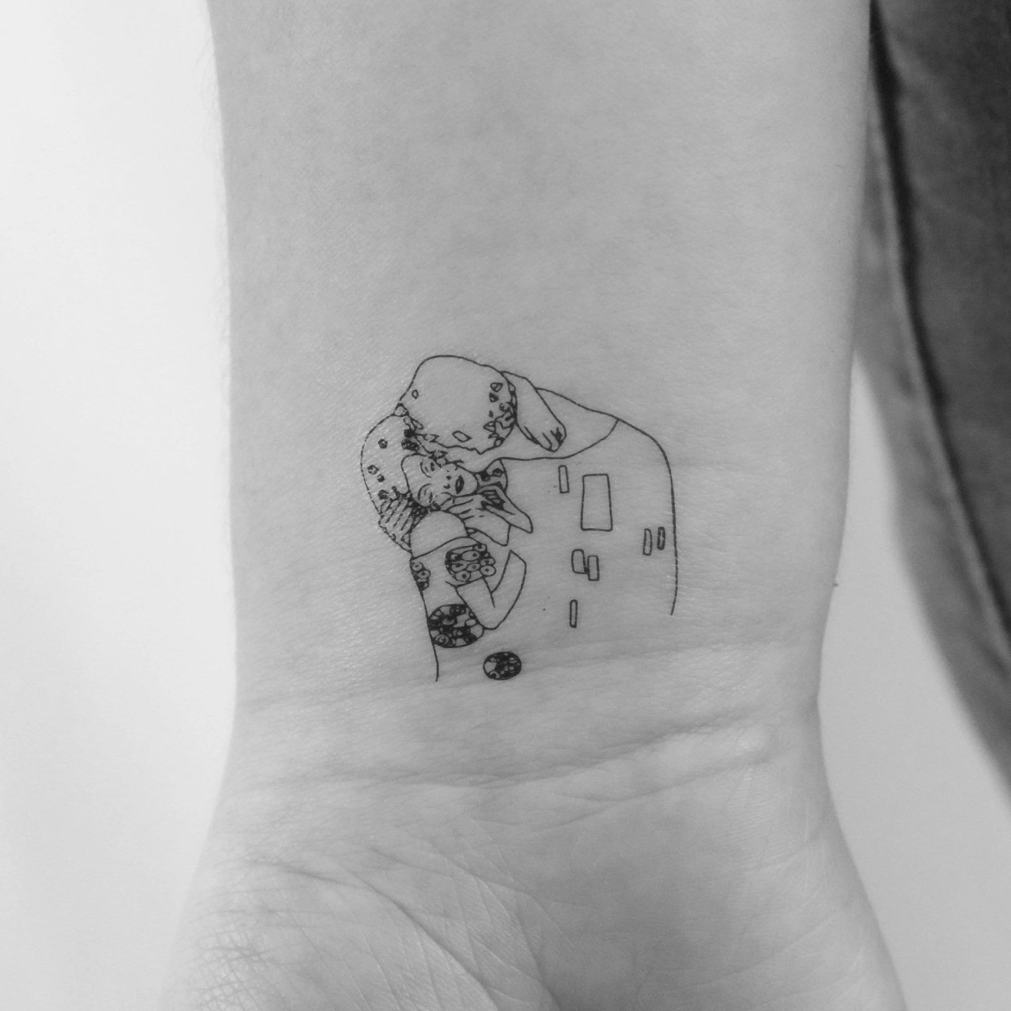 Rodin The Kiss Tattoo