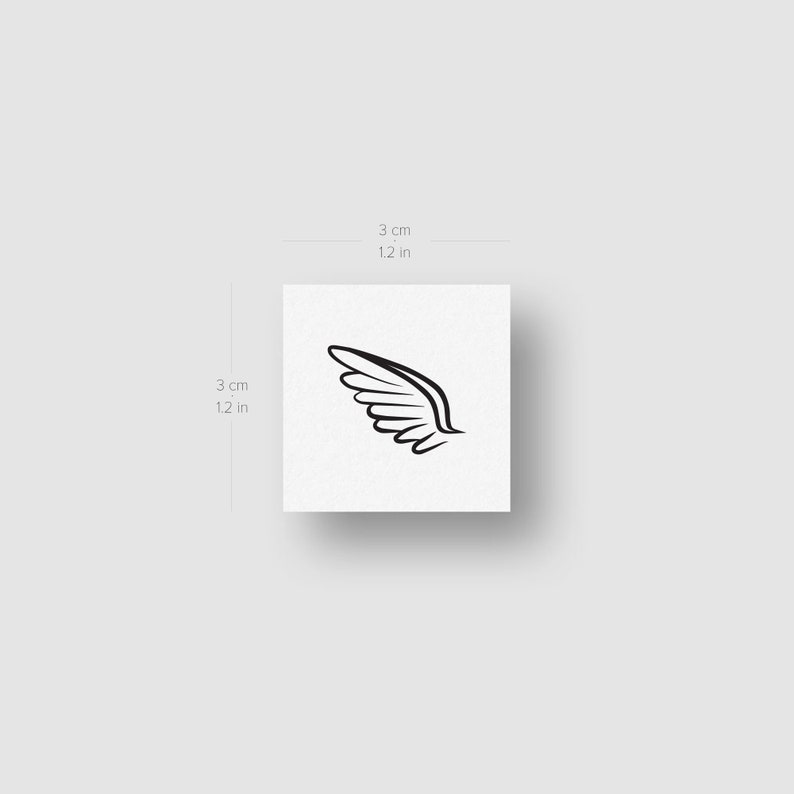 Matching Wing Couple Temporary Tattoo set of 22 - Etsy