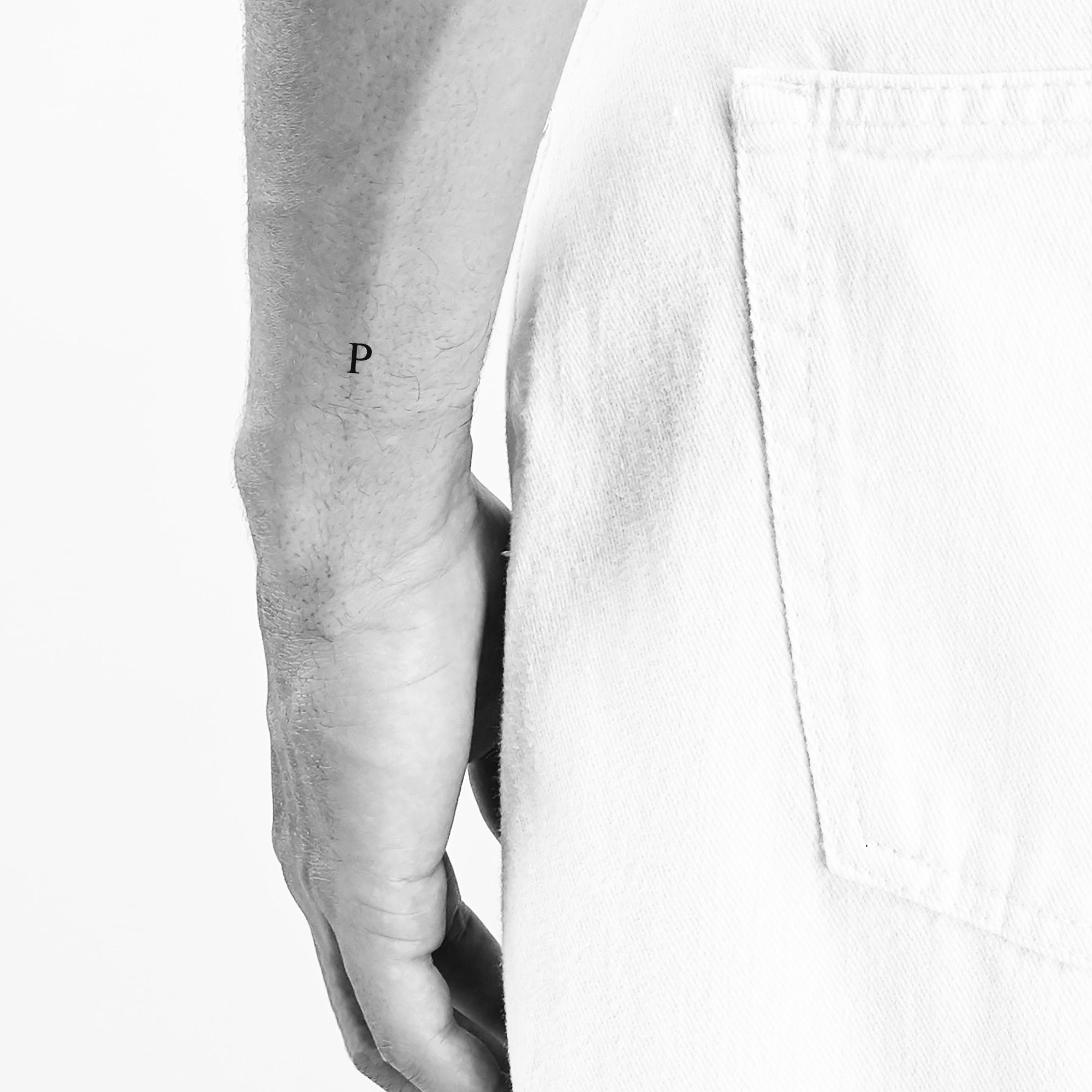 P Letter Temporary Tattoo set of 3 - Etsy