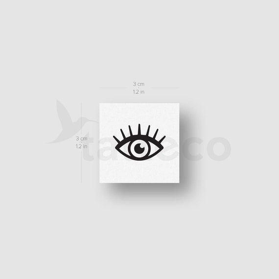 Eye Temporary Tattoo Set of 3 | Etsy