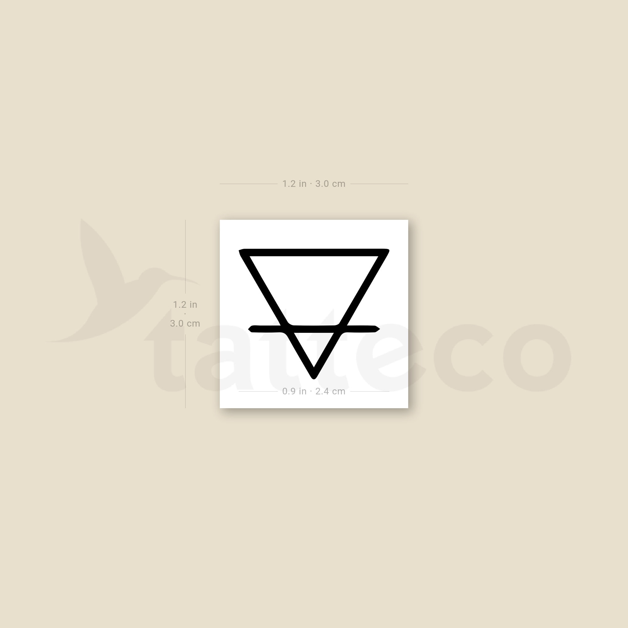 Earth Alchemical Symbol Temporary Tattoo (set of 3) - Etsy UK