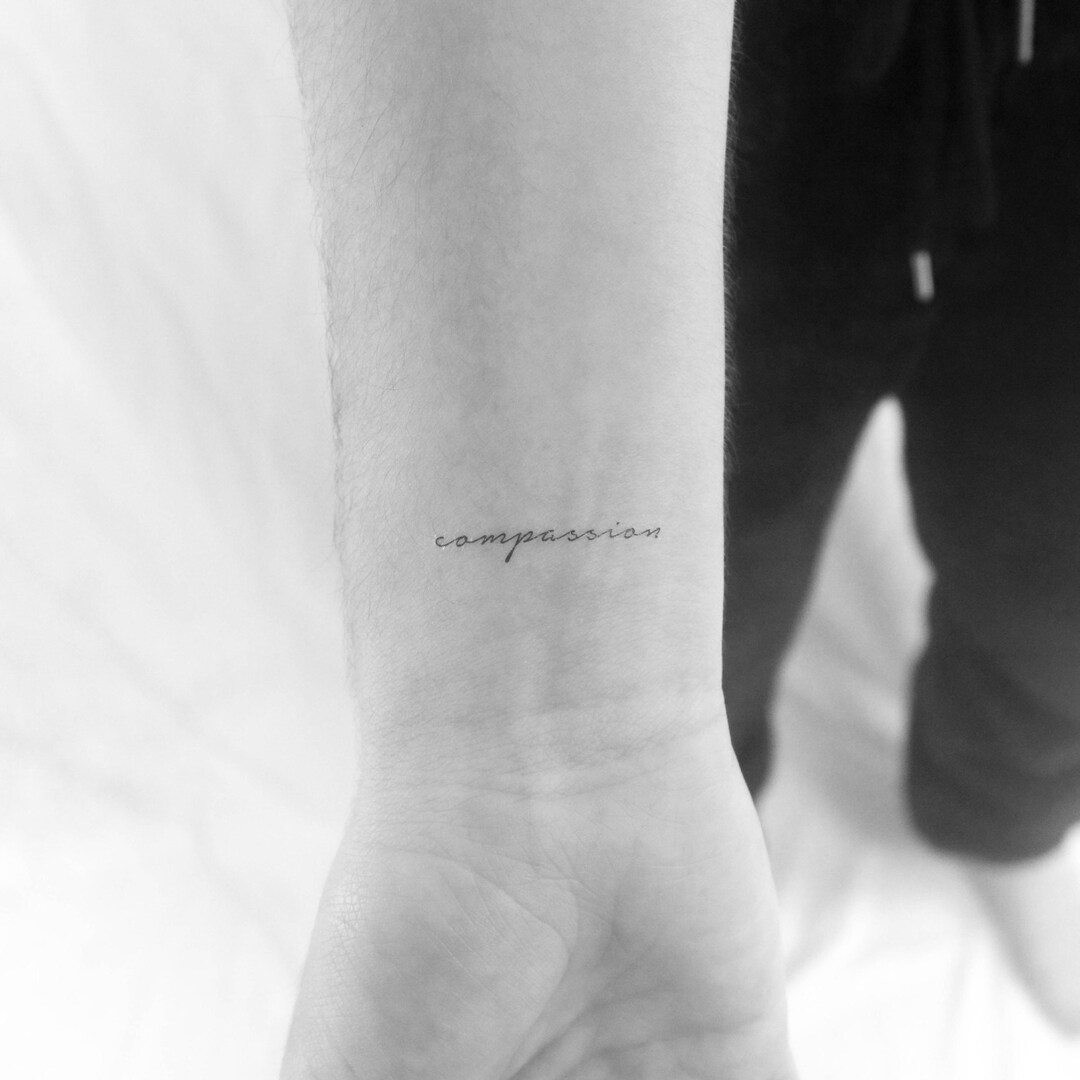 Compassion Temporary Tattoo set of 3 - Etsy
