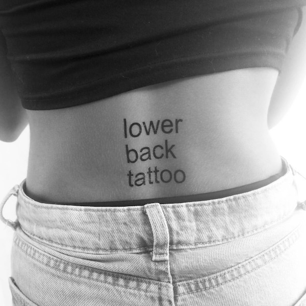Lower Back Tattoo - Etsy