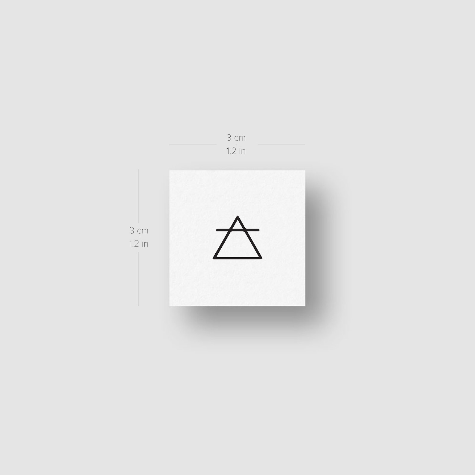 Air Alchemy Symbol Temporary Tattoo (set of 3) - Etsy