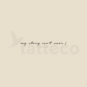 My Story Isn't Over Temporary Tattoo set of 3 - Etsy