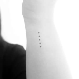 Five Dots Temporary Tattoo (set of 3) - Etsy