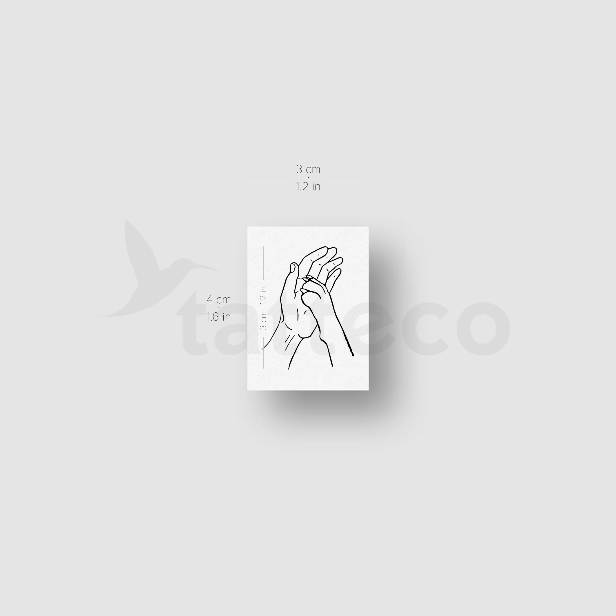 Paw High-five Temporary Tattoo (set of 3) - Etsy