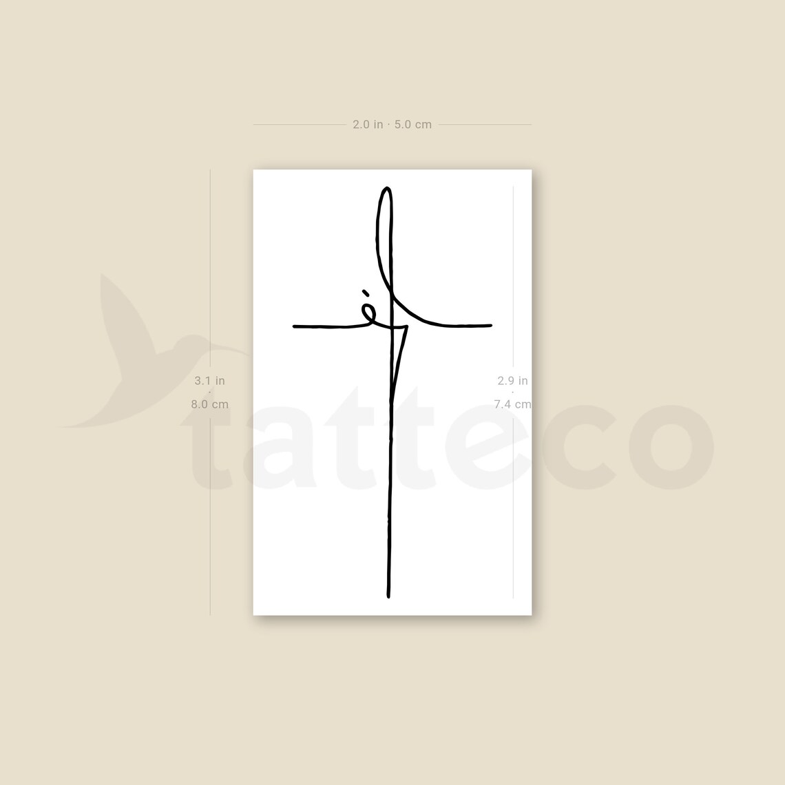 Fé Cross Temporary Tattoo (set of 3) - Etsy