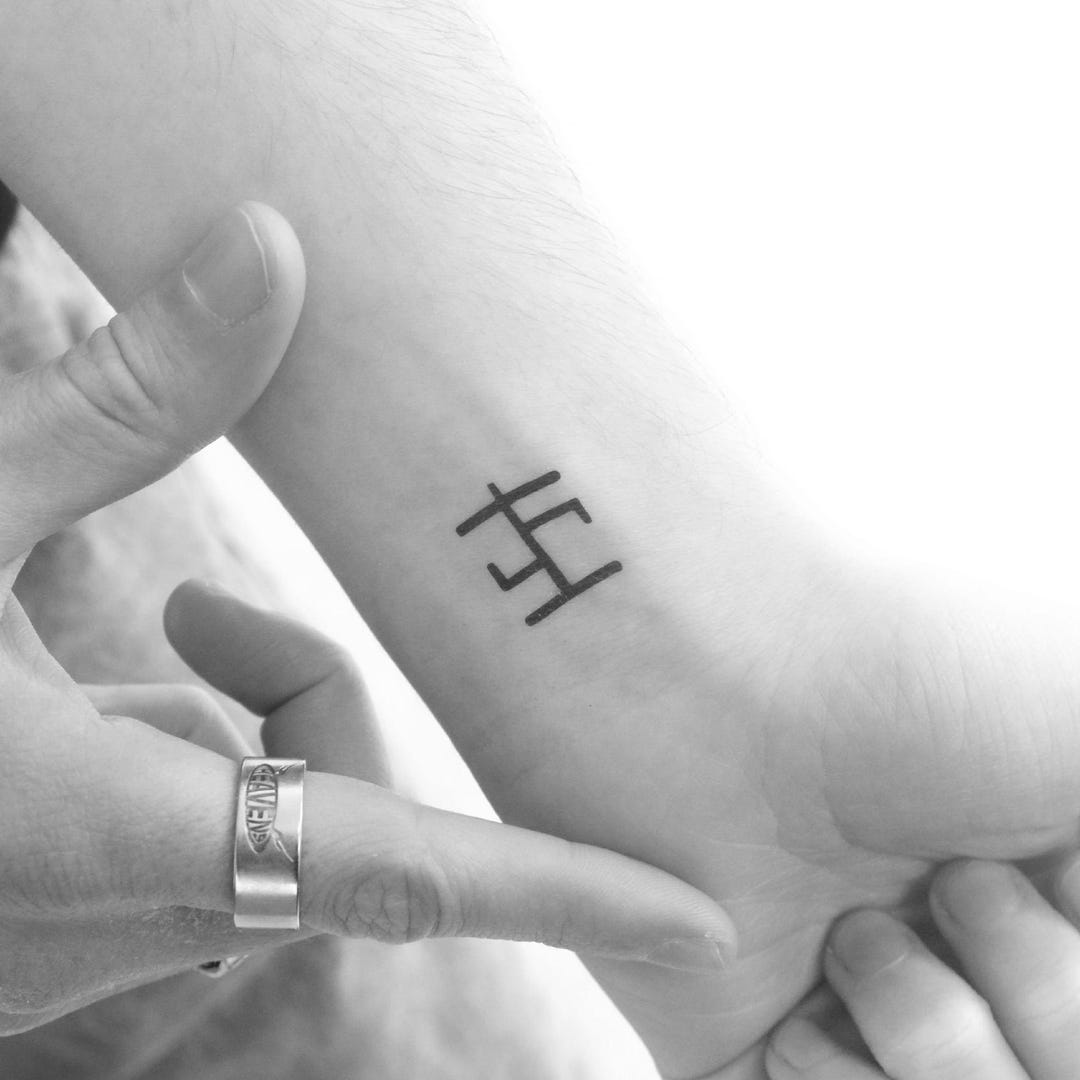 Healing Runic Sigil Temporary Tattoo (set of 3) - Etsy