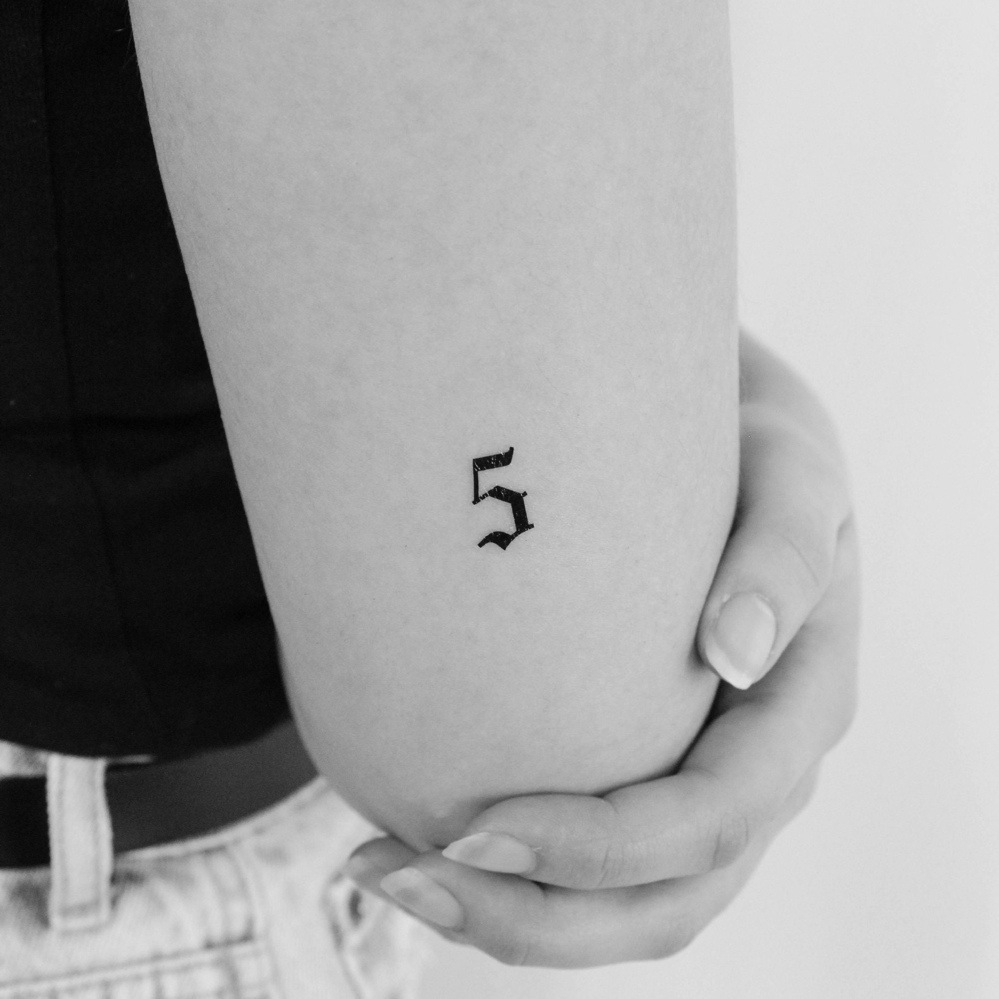 Number 5 Temporary Tattoo (set of 3) - Etsy