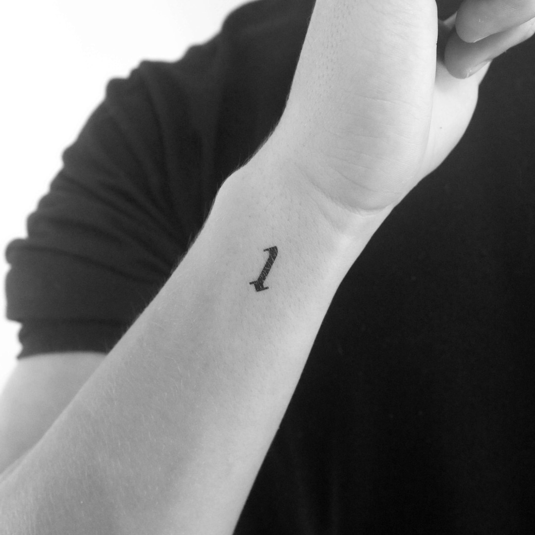 Number 1 Temporary Tattoo (set of 3) - Etsy