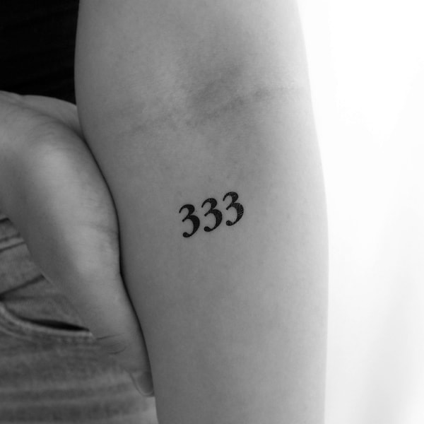 333 Tattoo - Etsy