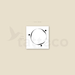 Ubuntu Symbol Temporary Tattoo (set of 3) - Etsy