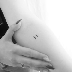 11 Temporary Tattoo (set of 3) - Etsy