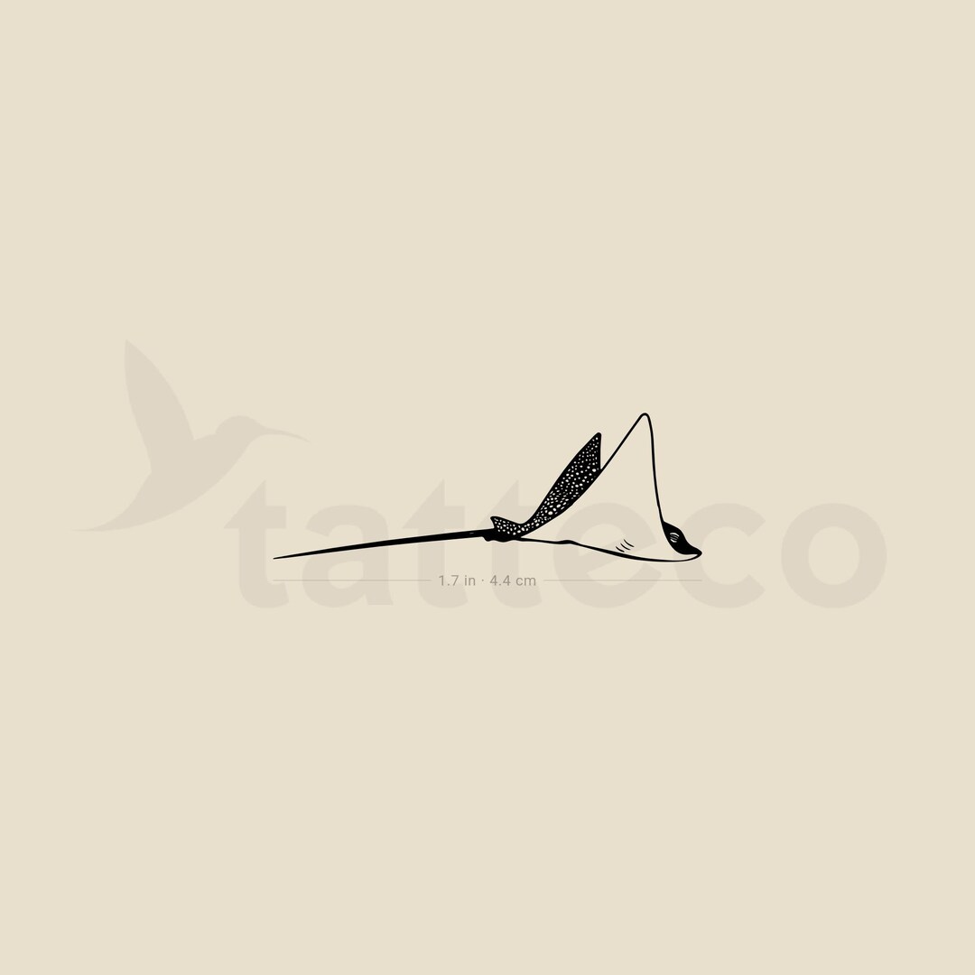 Spotted Manta Ray Temporary Tattoo (set of 3) - Etsy