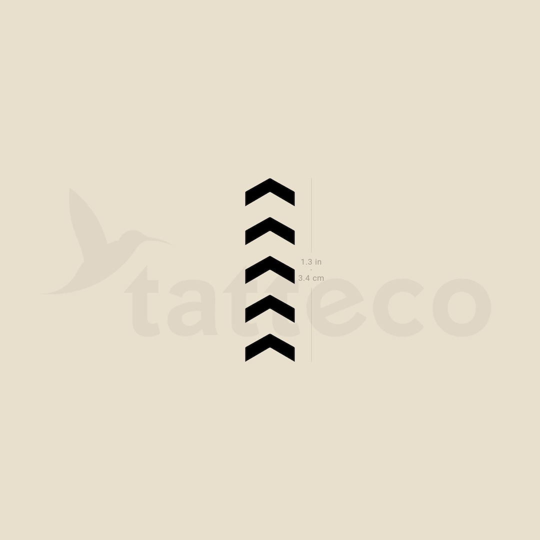 One Direction Five Arrows Tribute Temporary Tattoo (set of 3) - Etsy