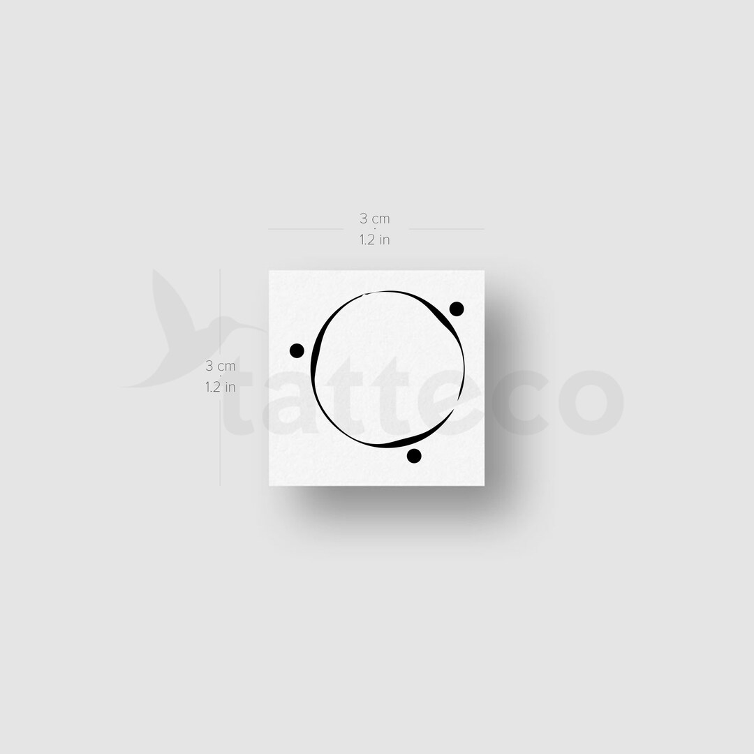 Ubuntu Symbol Temporary Tattoo set of 3 - Etsy