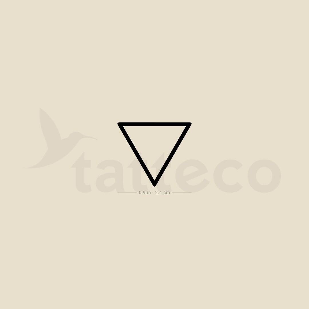 Water Alchemy Symbol Temporary Tattoo set of 3 - Etsy