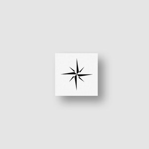 Minimalist Compass Rose Temporary Tattoo (set of 3) - Etsy