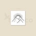 Mountain Sunrise Temporary Tattoo set of 3 - Etsy