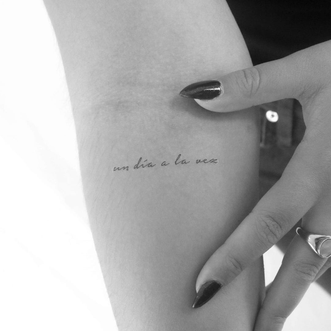 Un Día A La Vez Temporary Tattoo (set of 3) - Etsy