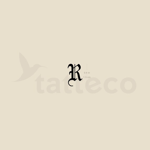 R Letter Tattoo Designs