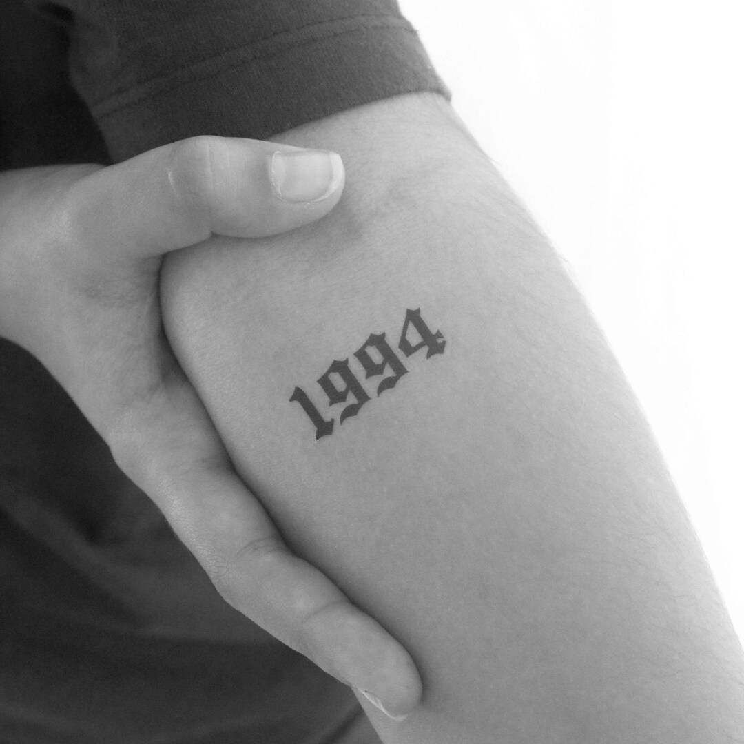 Gothic 1994 Temporary Tattoo (set of 3) - Etsy