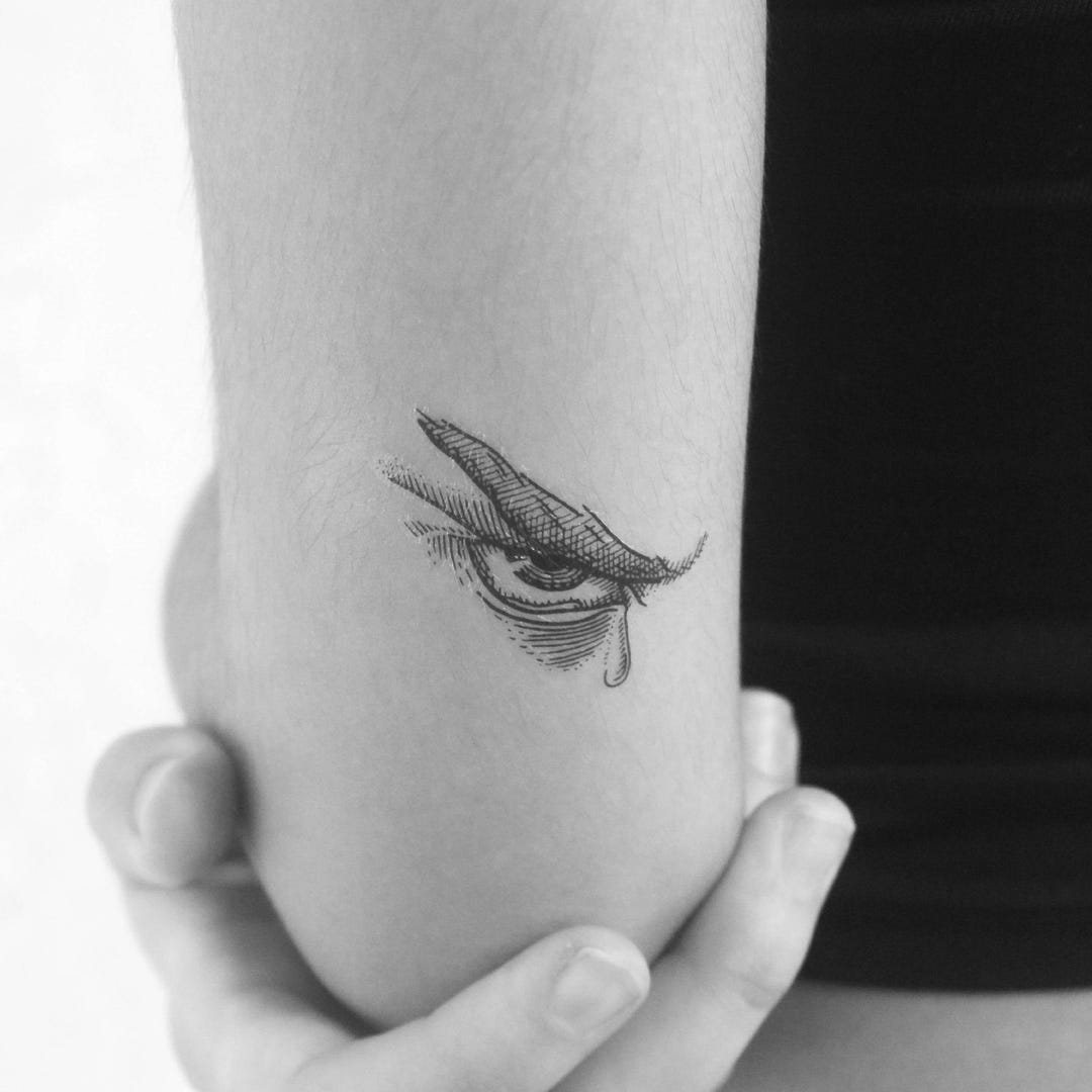 Fallen Angel Eye Temporary Tattoo (set of 3) - Etsy