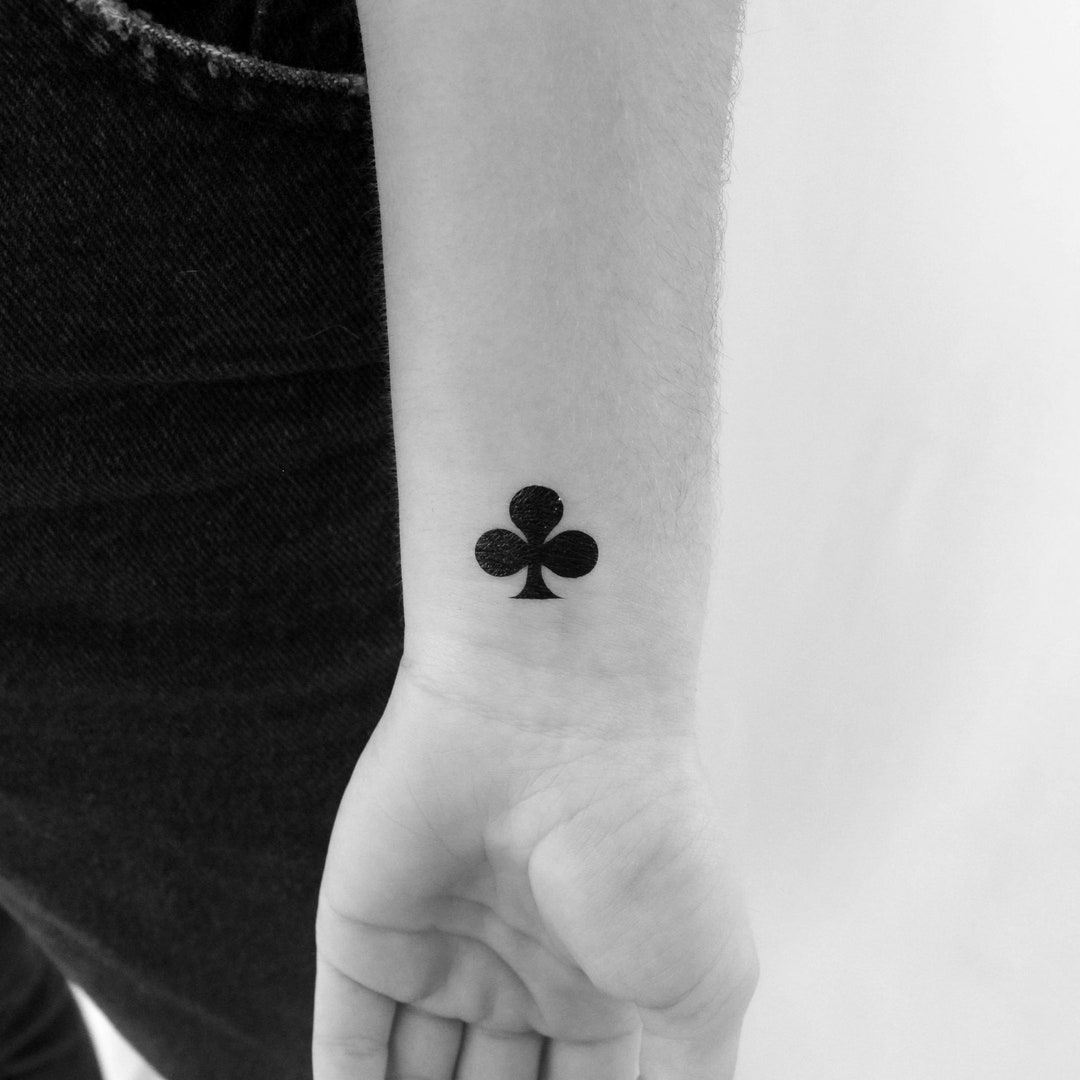Card Club Symbol Temporary Tattoo (set of 3) - Etsy
