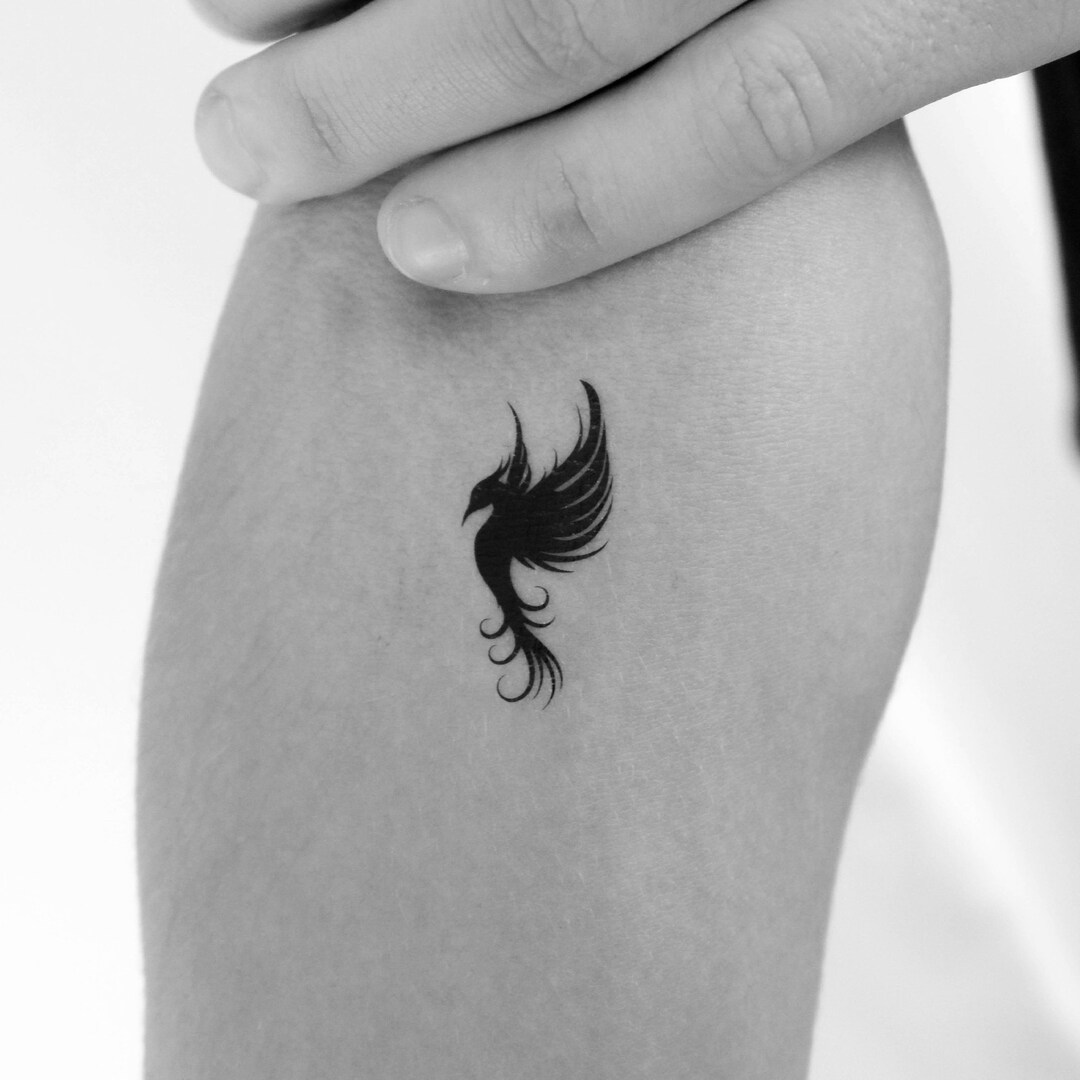 Phoenix Temporary Tattoo (set of 3) - Etsy