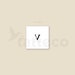 V Letter Temporary Tattoo (set of 3) - Etsy