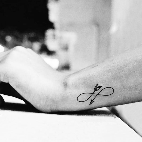 Infinity Arrow Tattoo - Etsy