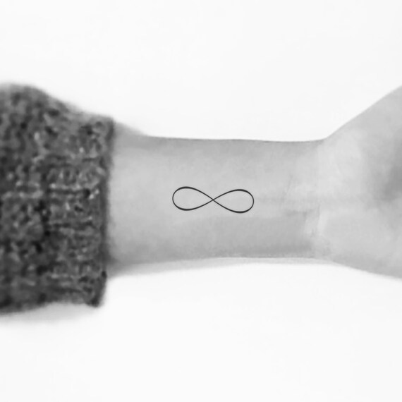 Infinity Symbol Temporary Tattoo set of 3 | Etsy UK