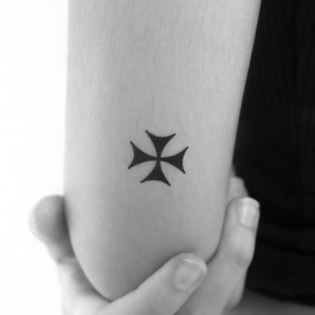 Bolnisi Cross Temporary Tattoo set of 3 - Etsy