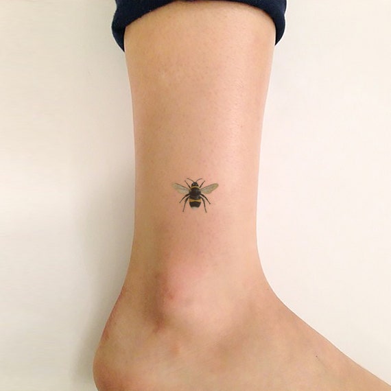 Bumblebee Temporary Tattoo set of 3 - Etsy