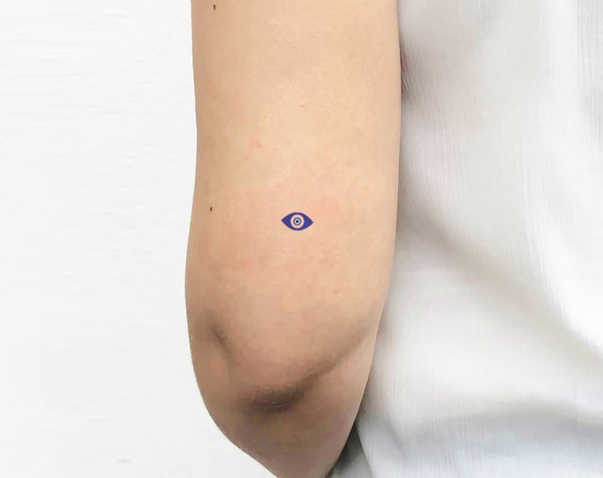 Evil Eye Temporary Fake Tattoo Sticker set of 2 - Etsy Canada