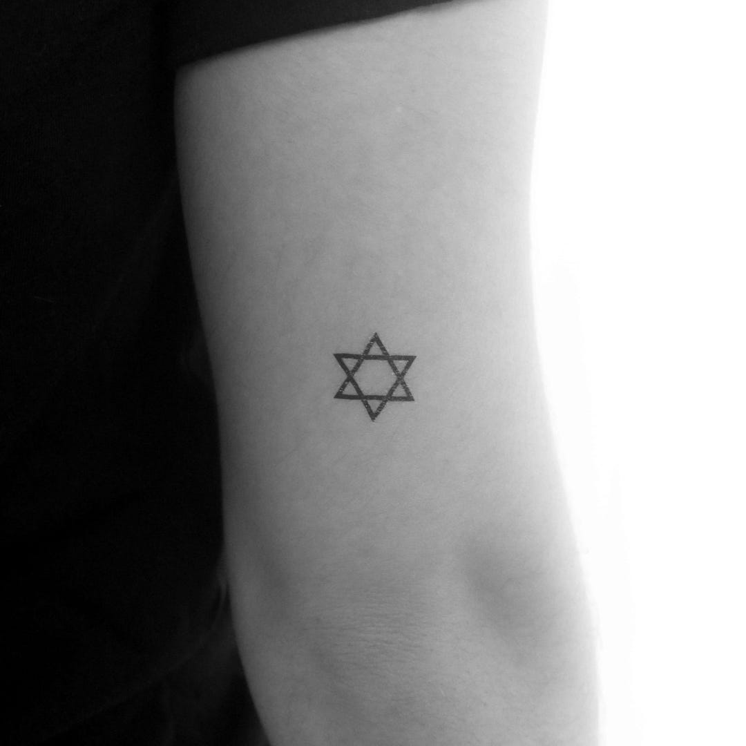 Hexagram Temporary Tattoo (set of 3) - Etsy