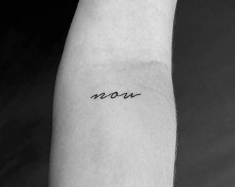 Here, Now Temporary Tattoo set of 3 - Etsy
