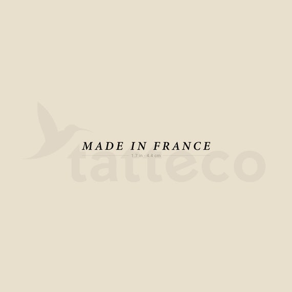 Temporary France Tattoos