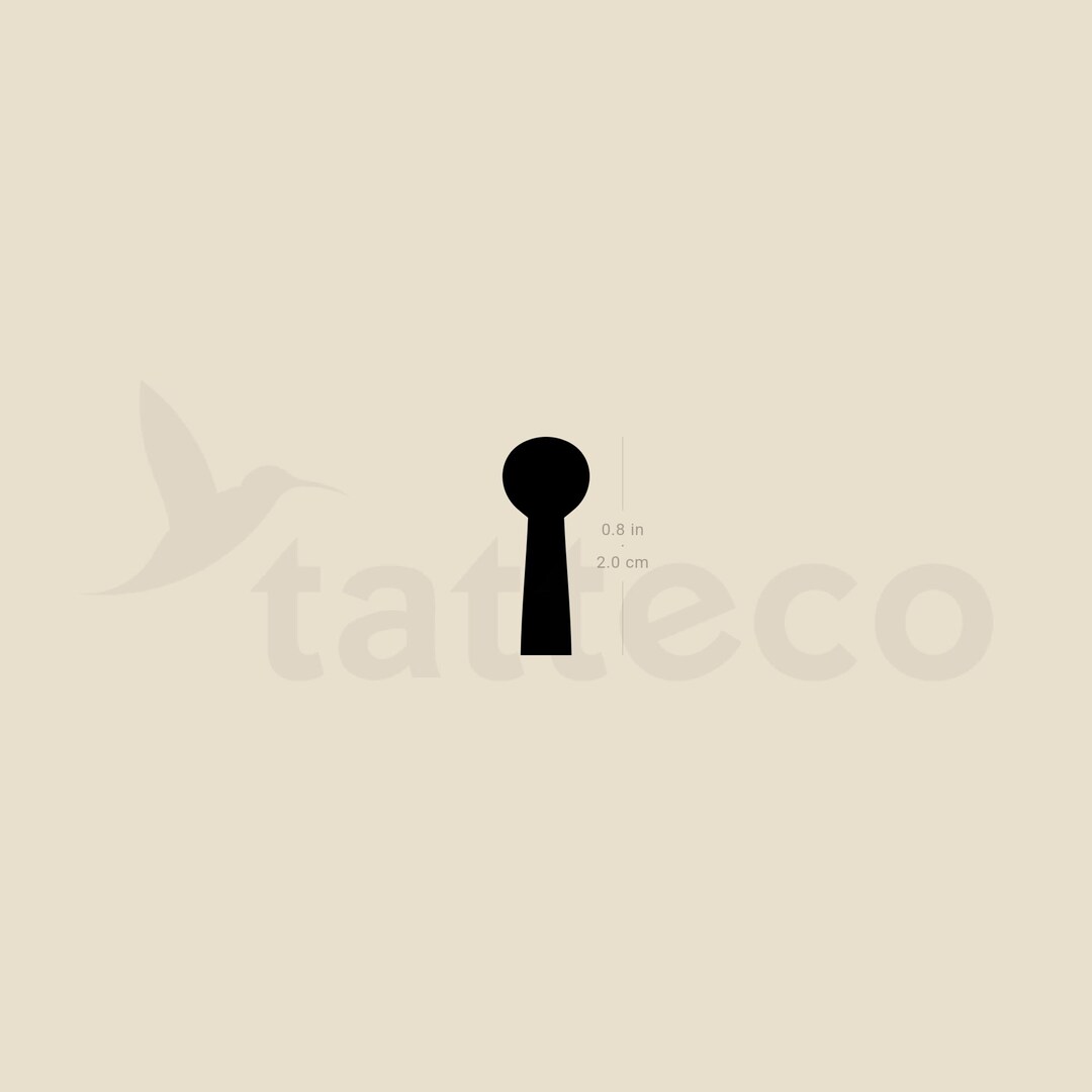 Small Keyhole Temporary Tattoo (set of 3) - Etsy